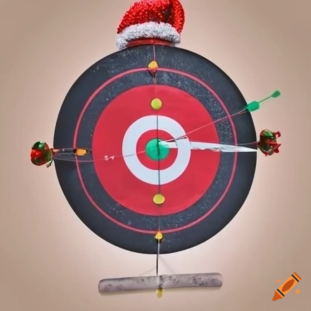 Christmas archery target