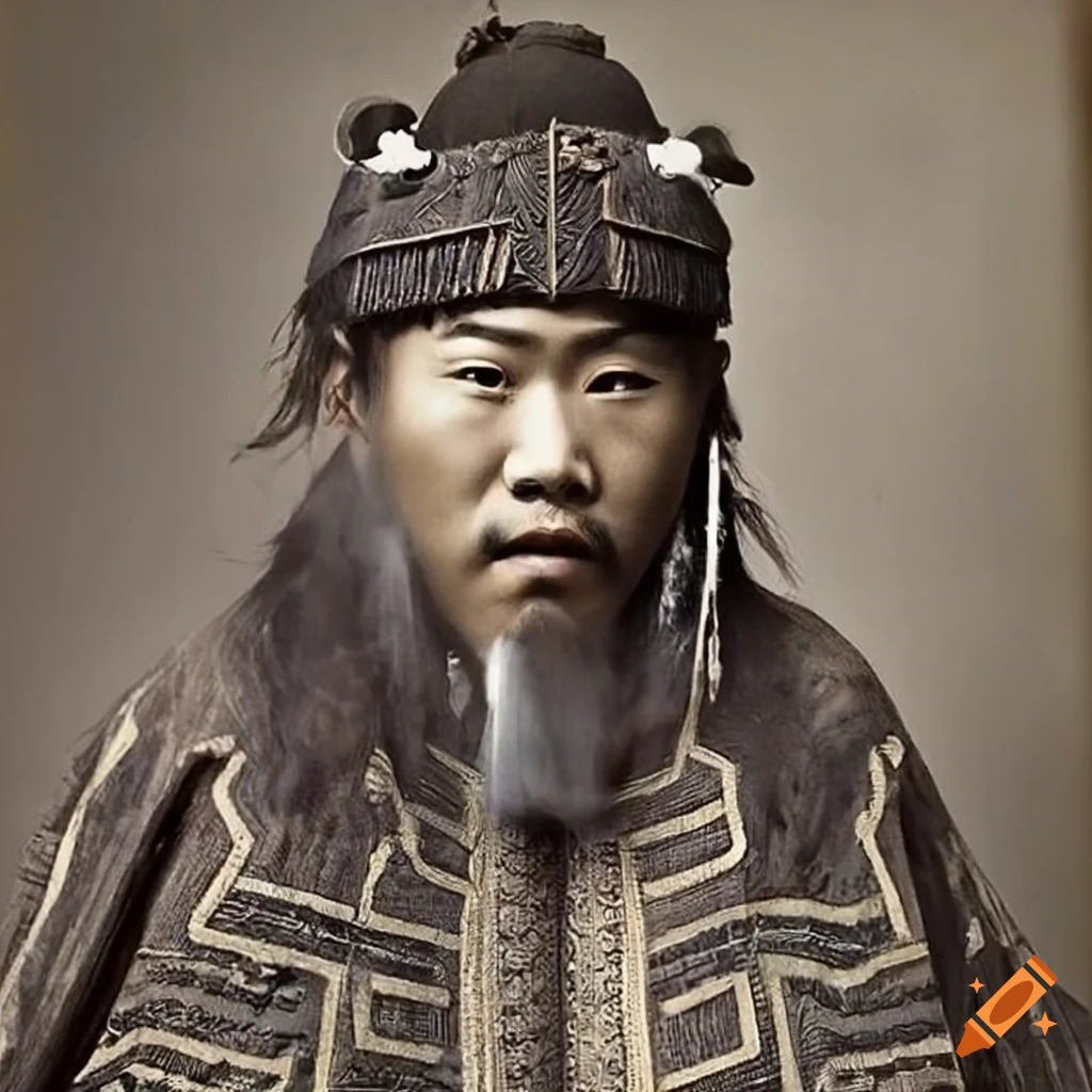 Photograph of an ainu young man