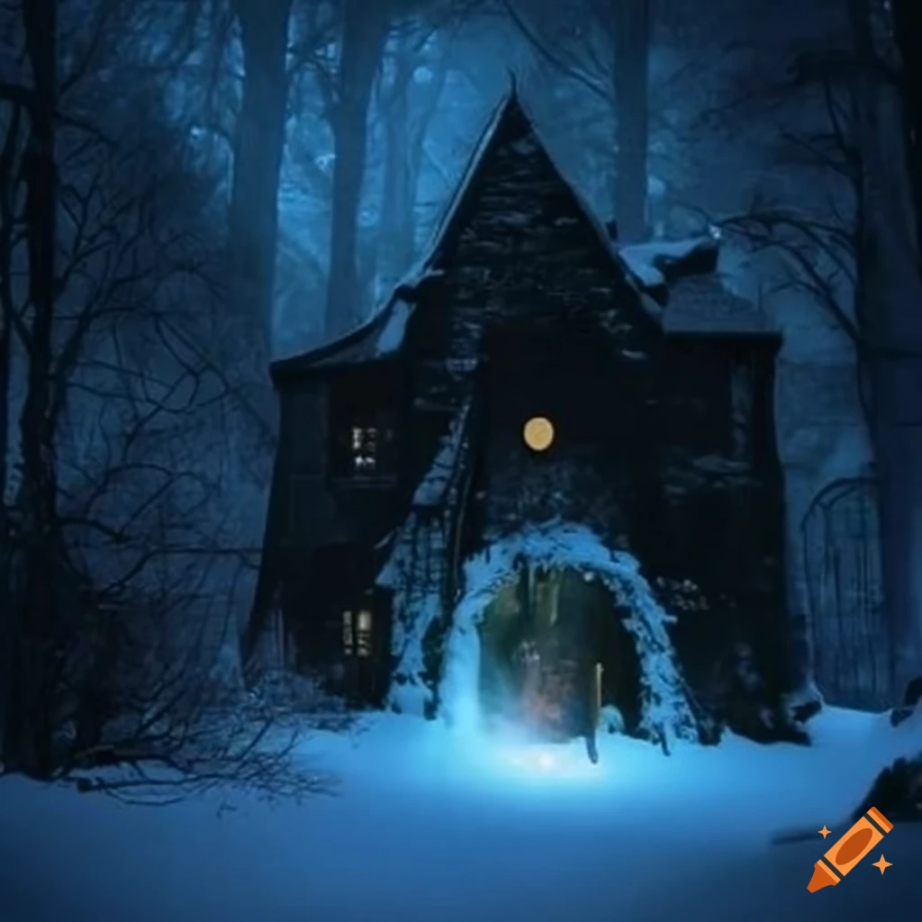 Christmas snow castle
