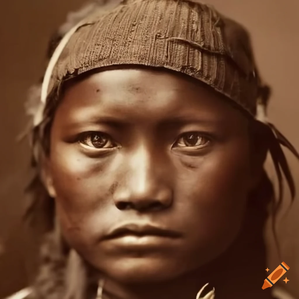 Photograph of two apache warriors on Craiyon