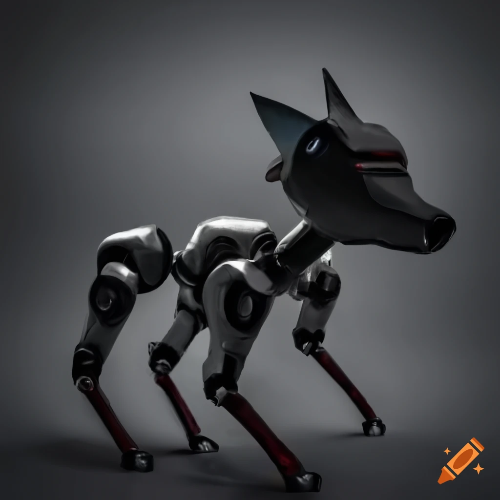 Giant robotic dog on Craiyon
