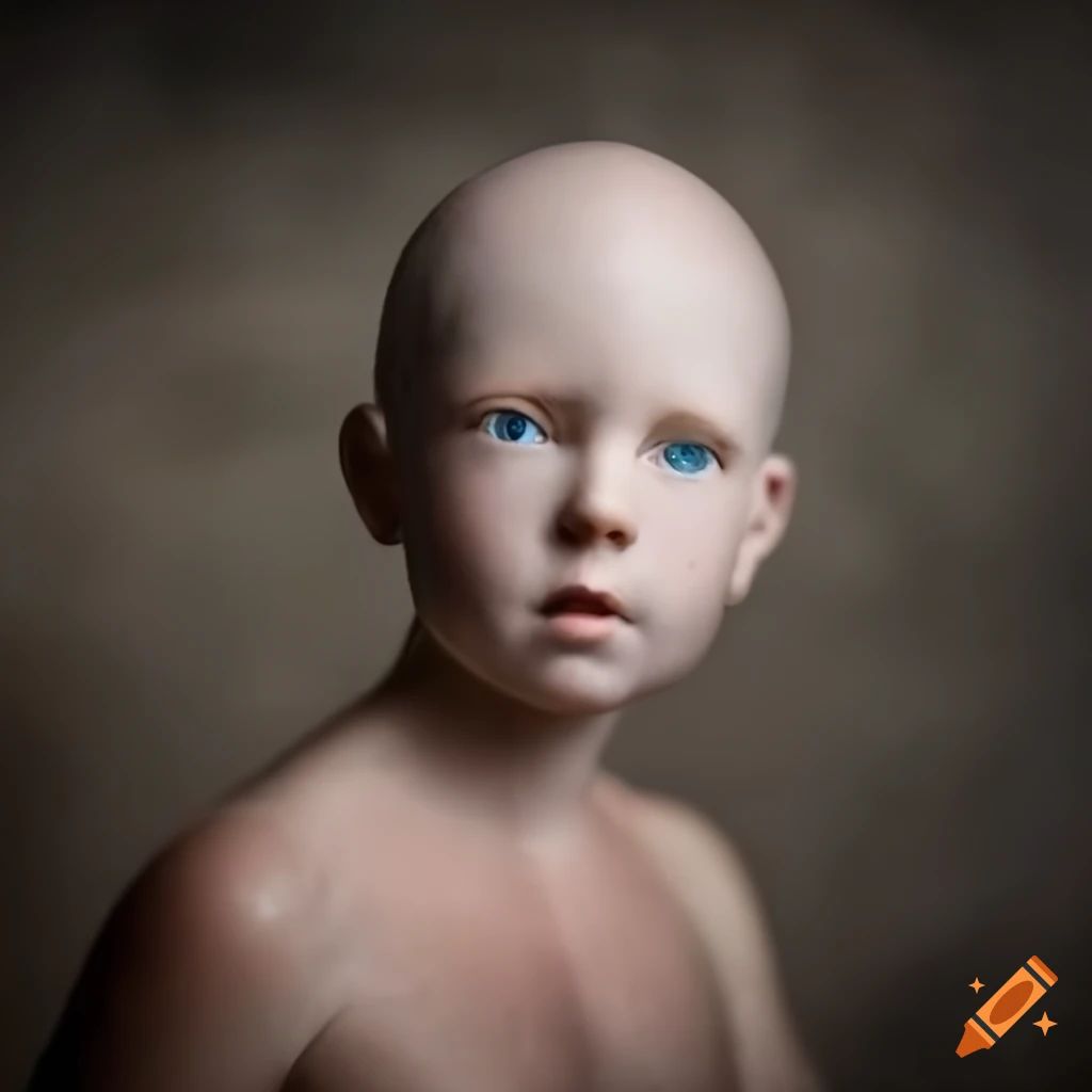 Funny transformation of a man into a doll in an attic on Craiyon