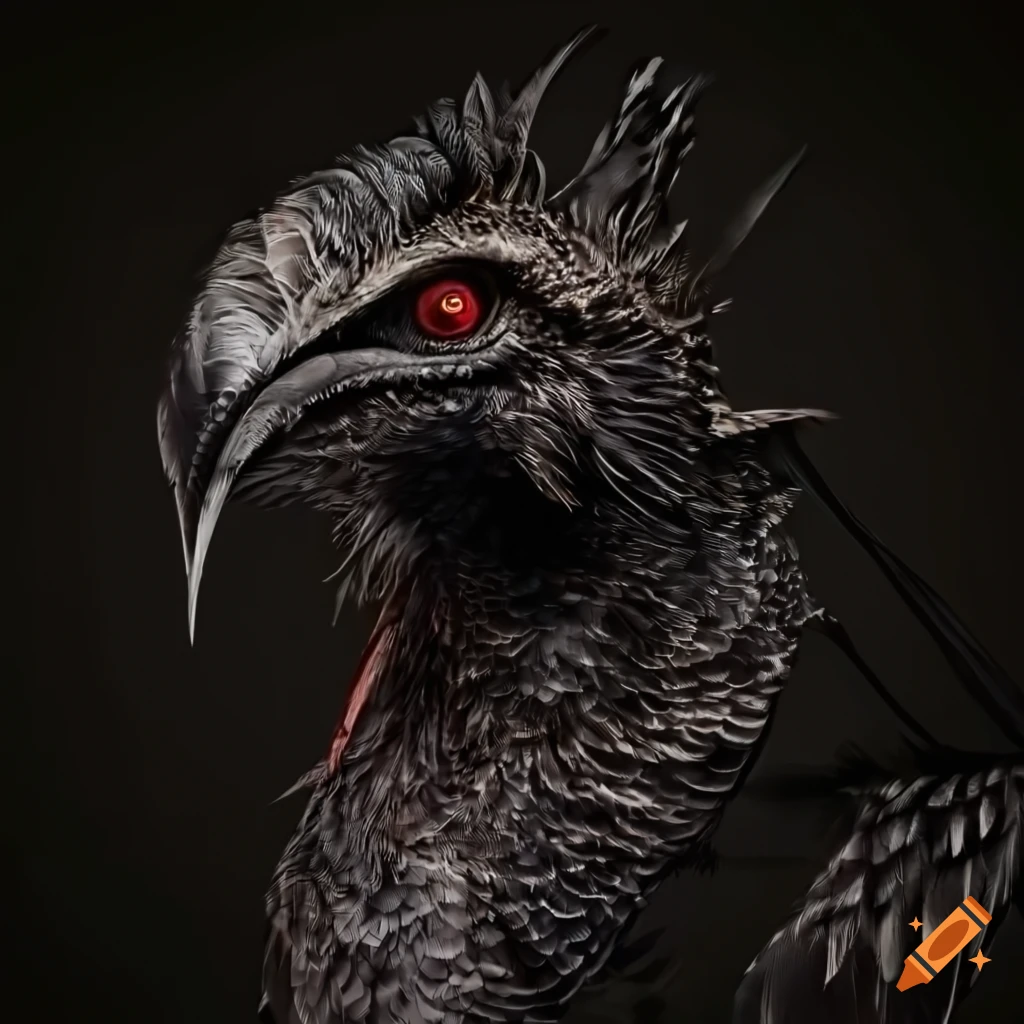 Mechanical bird with camera head perched on a power line on Craiyon