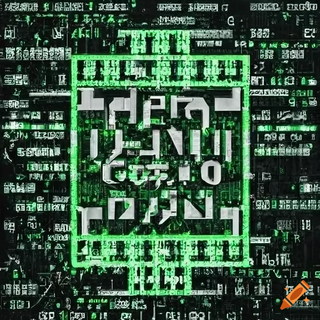 Grindhouse style concert poster with hacker theme on Craiyon