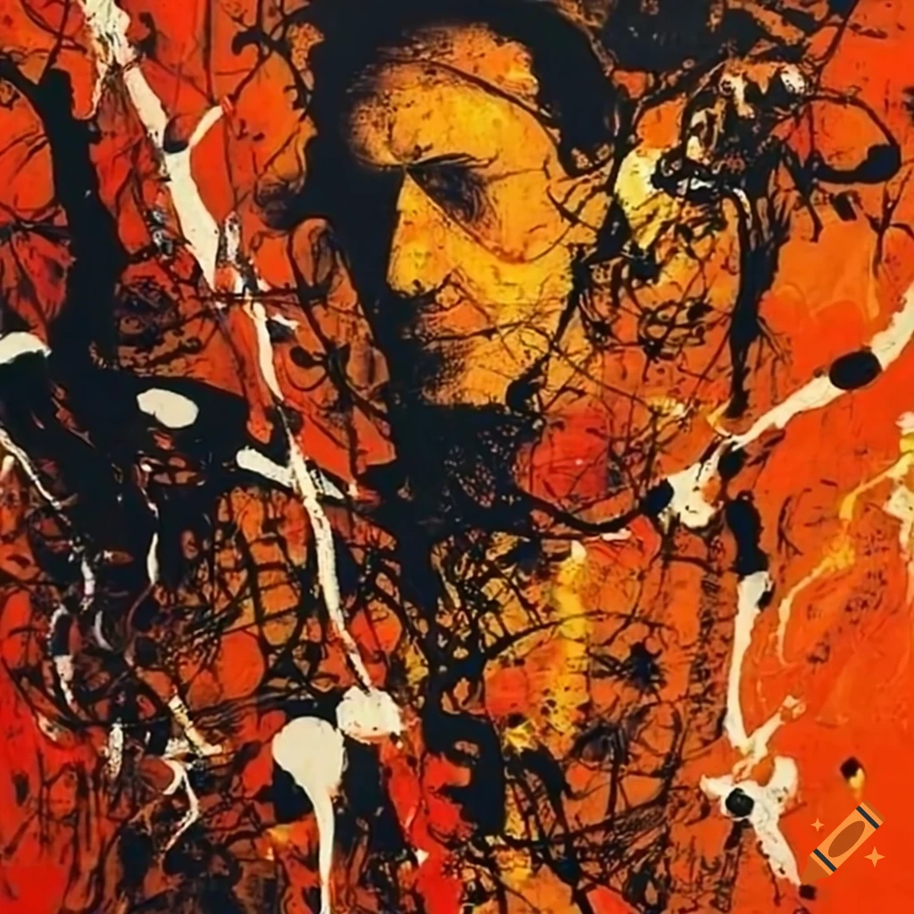 Warm Color Abstract Art Paintings