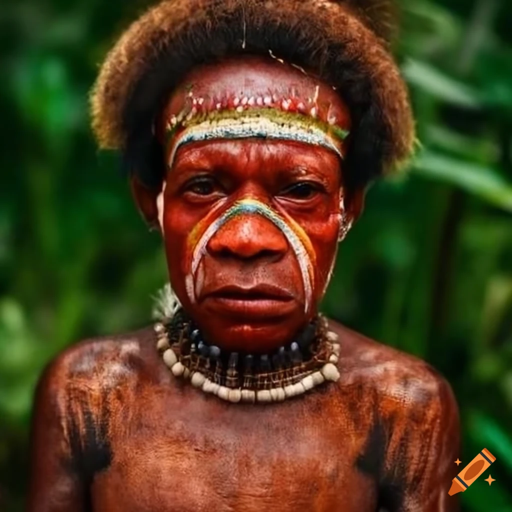 Portrait of papua people on Craiyon