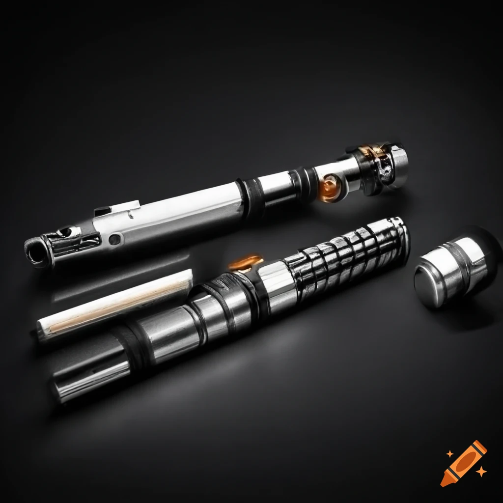 Detailed photo of a lightsaber hilt