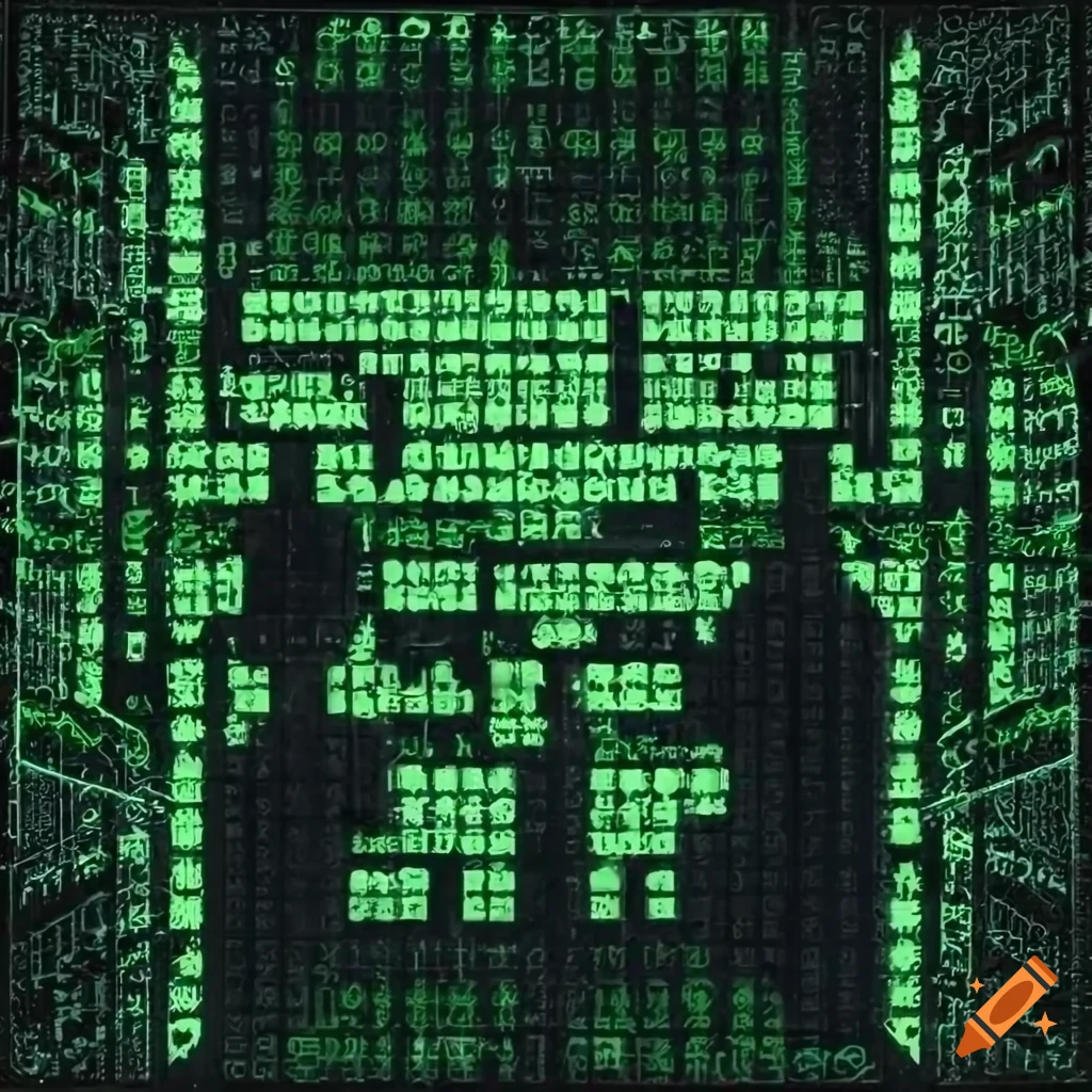 Grindhouse style concert poster with hacker theme