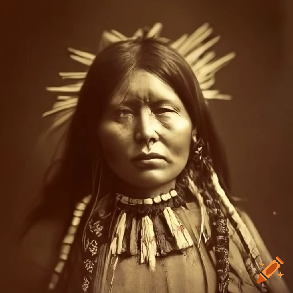 Portrait Of An Apache Woman From The 19th Century On Craiyon