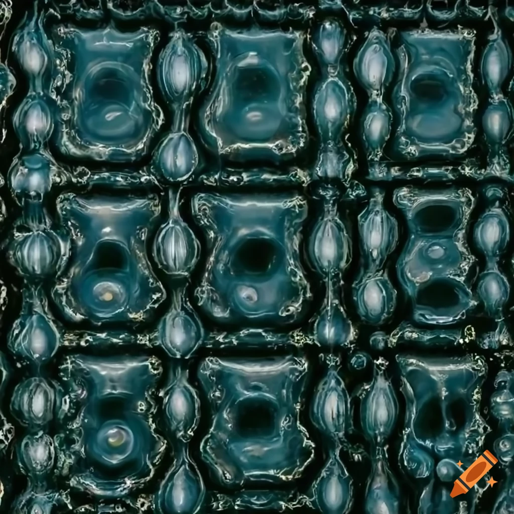 Wet and slimy bubble tiles in a 2d metroid game on Craiyon