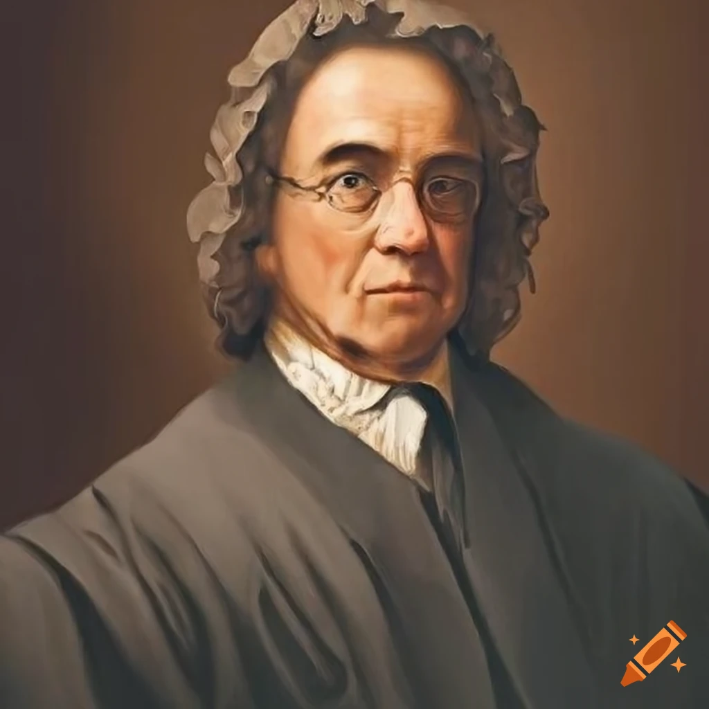 Portrait of a victorian-style judge