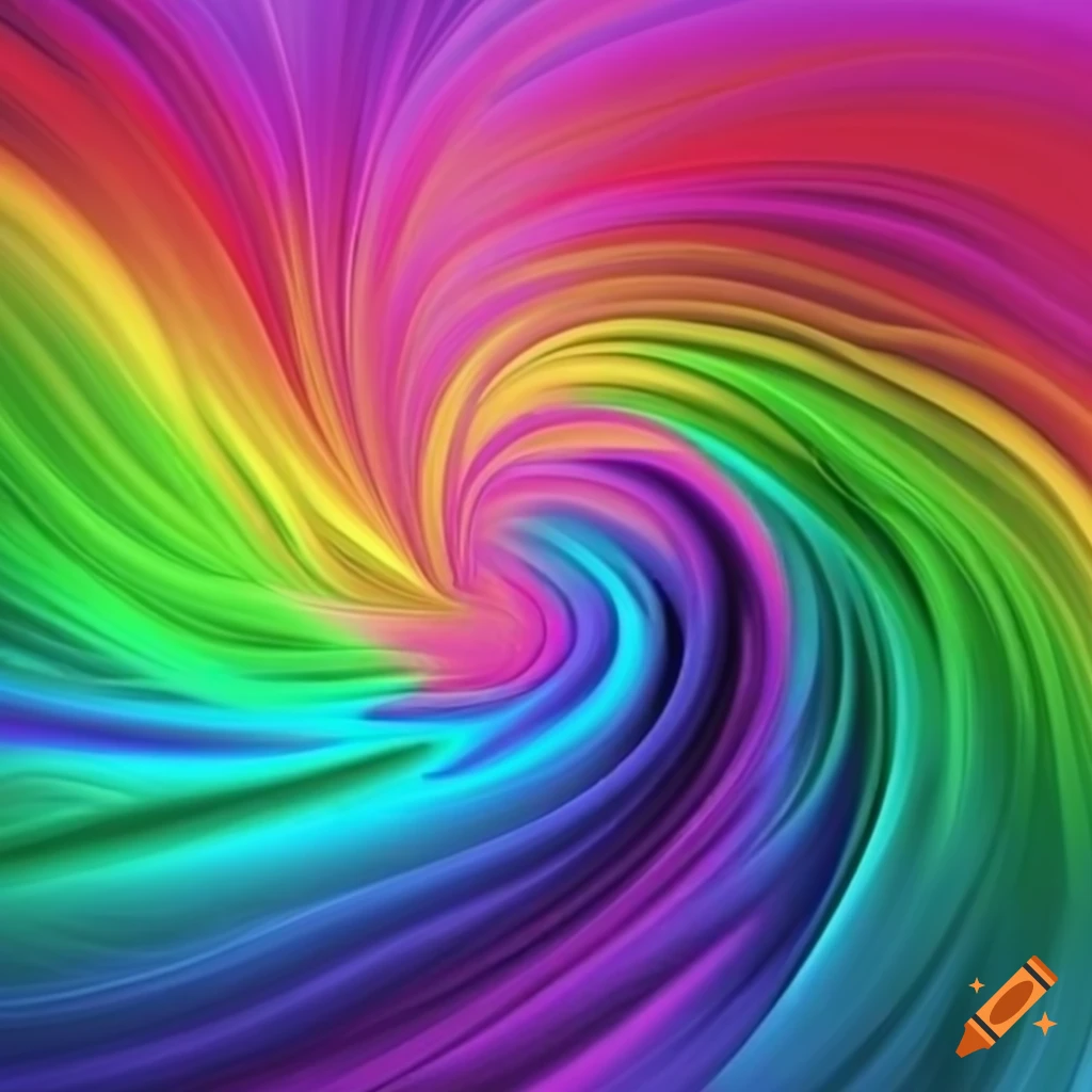 Colorful rainbow sunburst on Craiyon