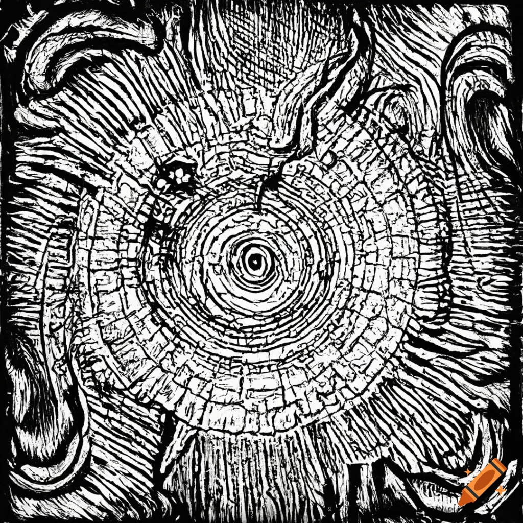 Eldritch loading screen in black and white