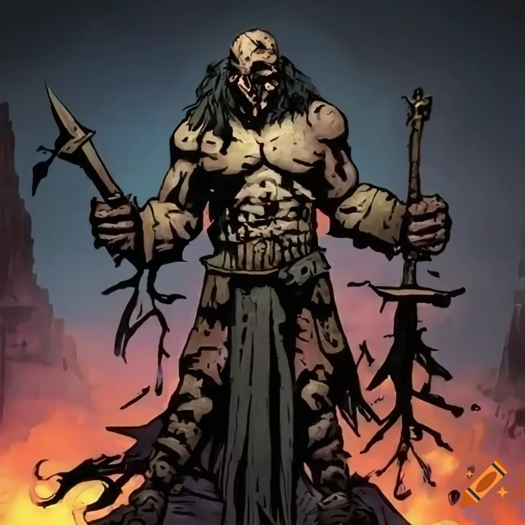 Fantasy artwork of an occultist wielding dark magic on Craiyon