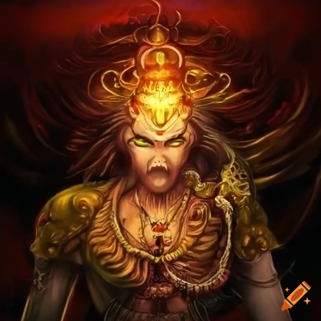 Artwork of bhast khanut, god of life and death on Craiyon