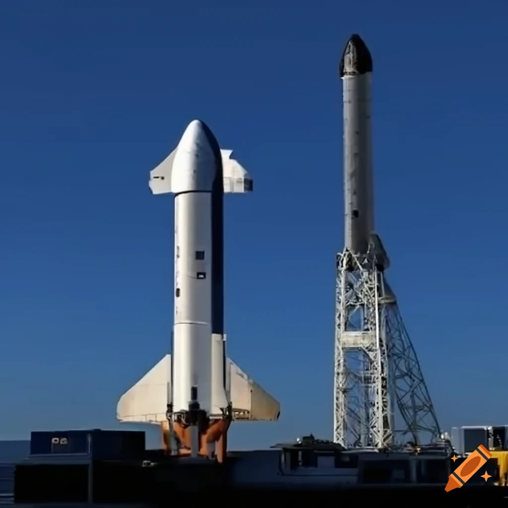 Image of spacex starship superheavy on Craiyon