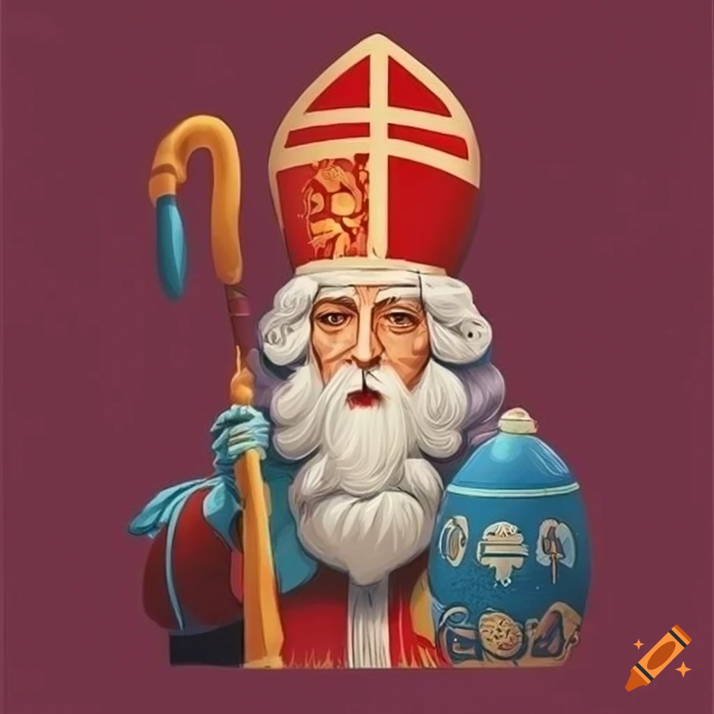 Poster promoting sinterklaas celebration
