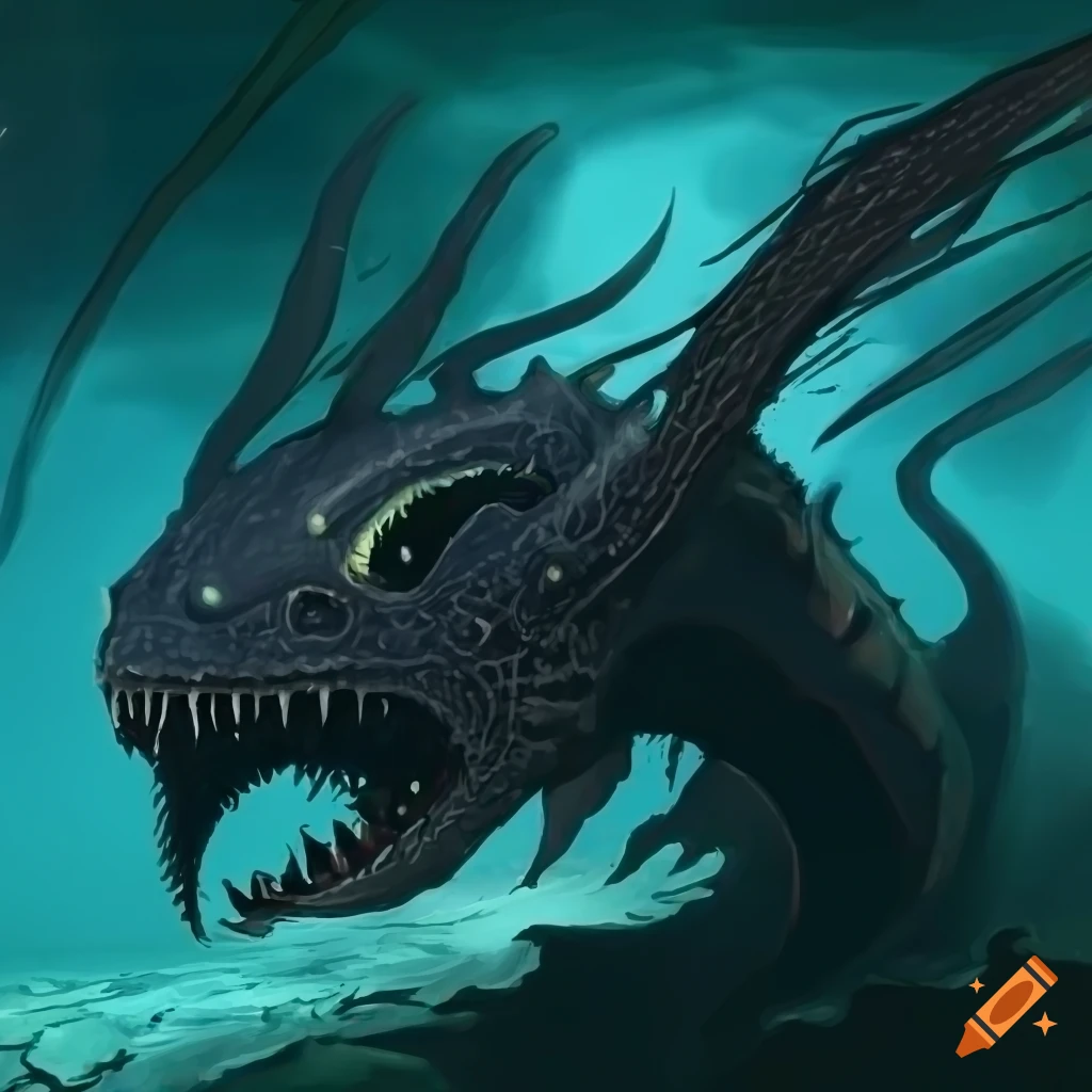 Image of a tidal leviathan on Craiyon