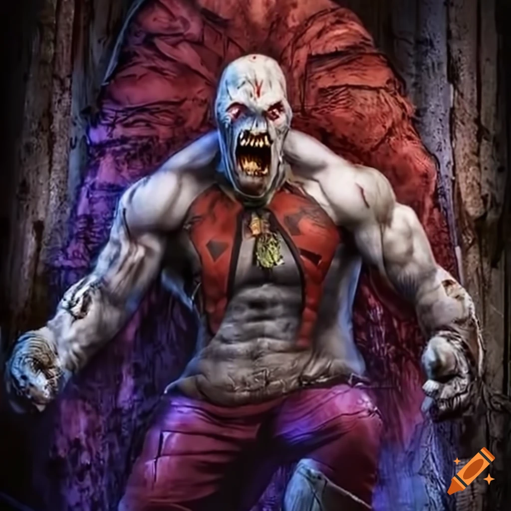 Superhero fighting zombies on Craiyon