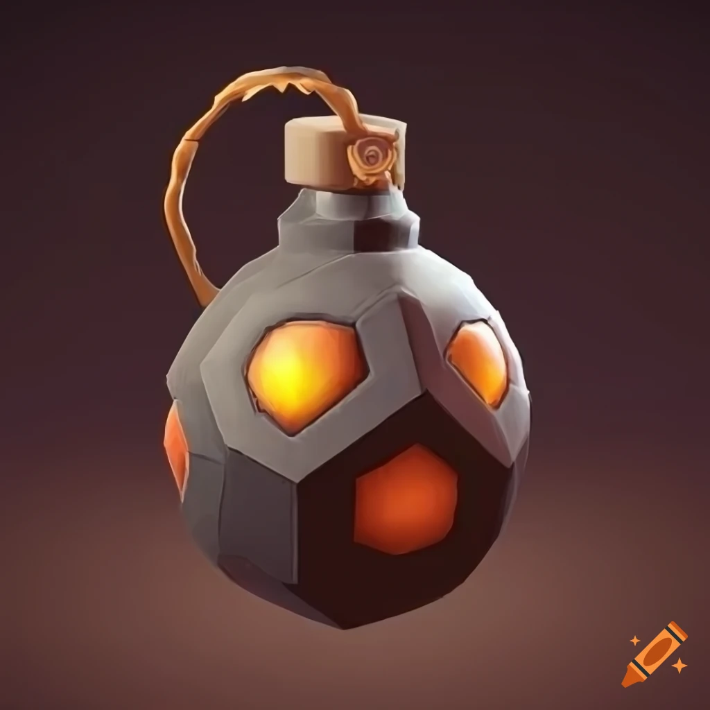 Stylized bomb artwork