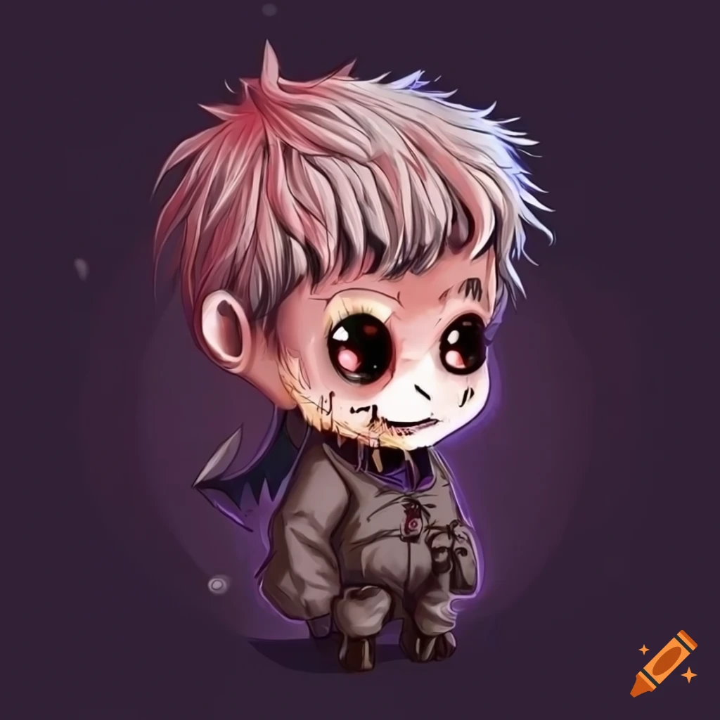 Chibi horror character illustration