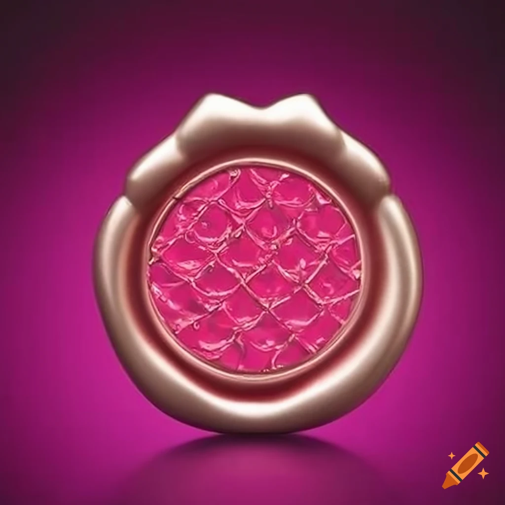 Elegant diamond-shaped wax seal drawing on Craiyon