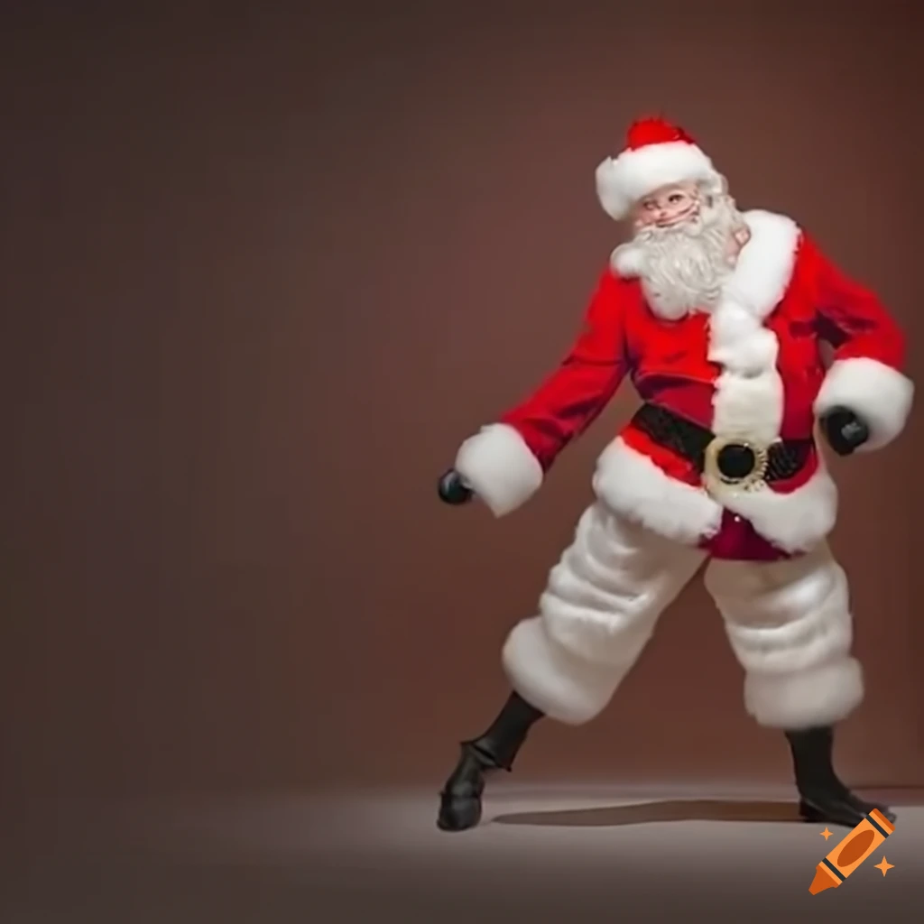 Santa claus dancing on Craiyon