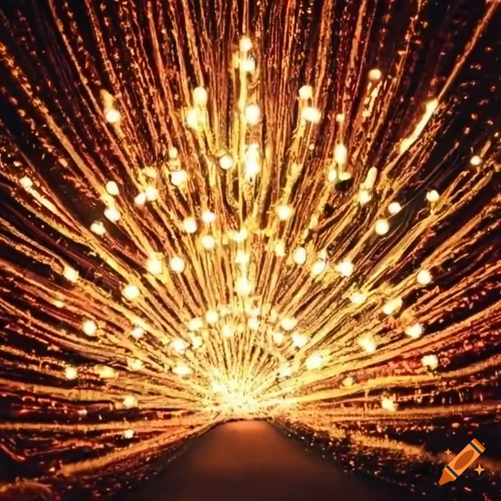 Festive sparkling lights