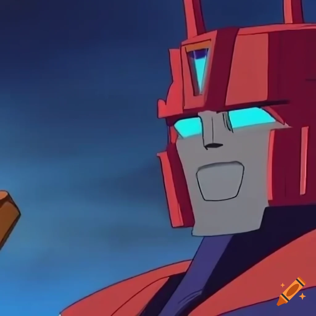 Optimus prime in don bluth style animation