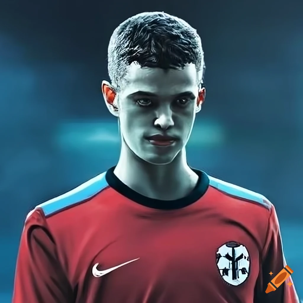 Football player in action