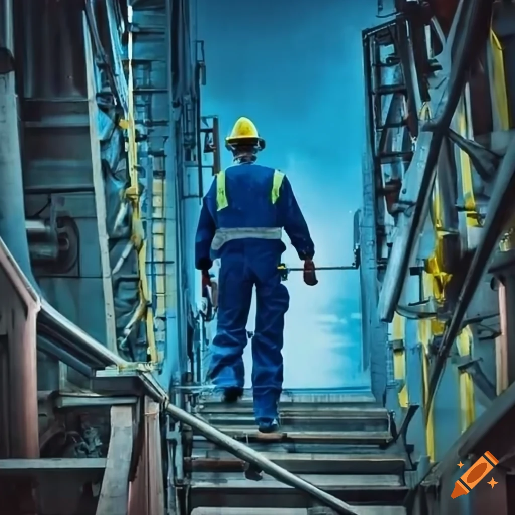 Industrial space with heavy machinery and ventilation vents on Craiyon