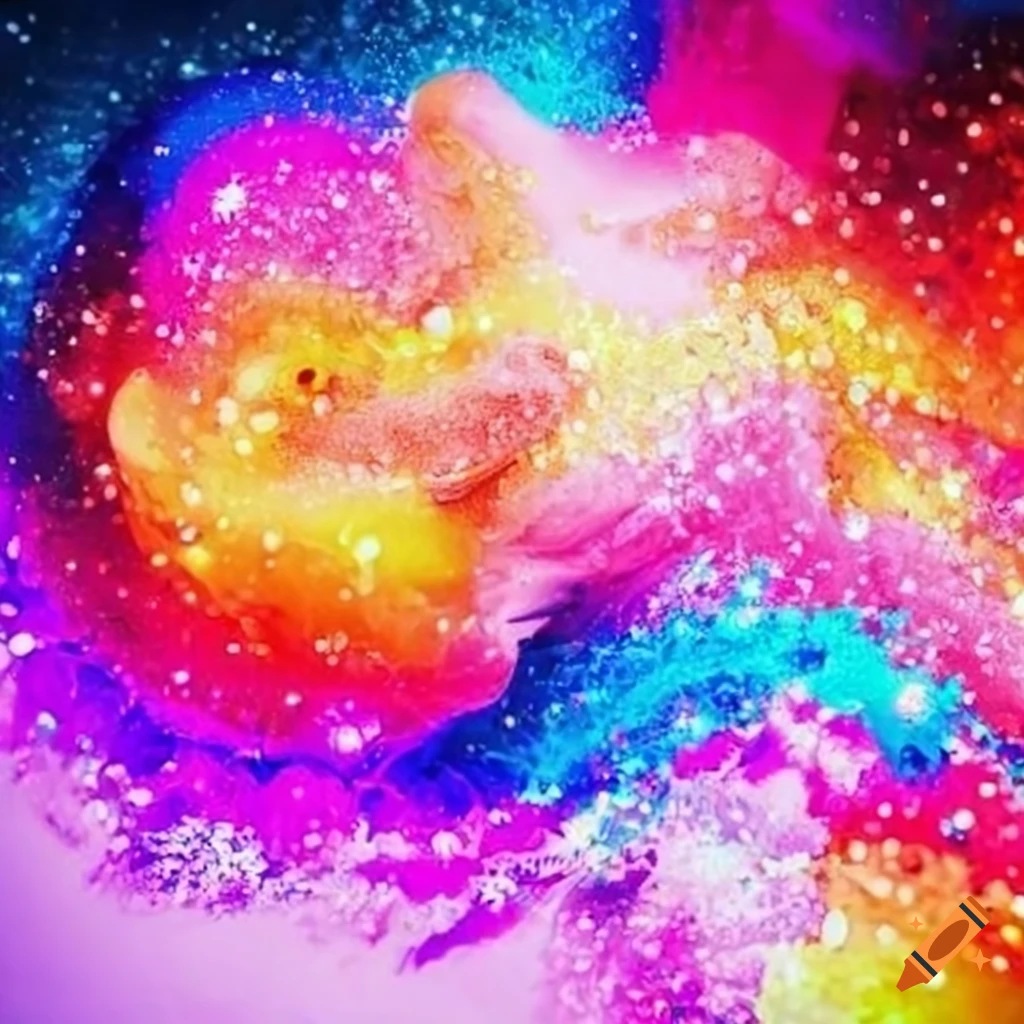 Explosion of fluff and glitter on Craiyon