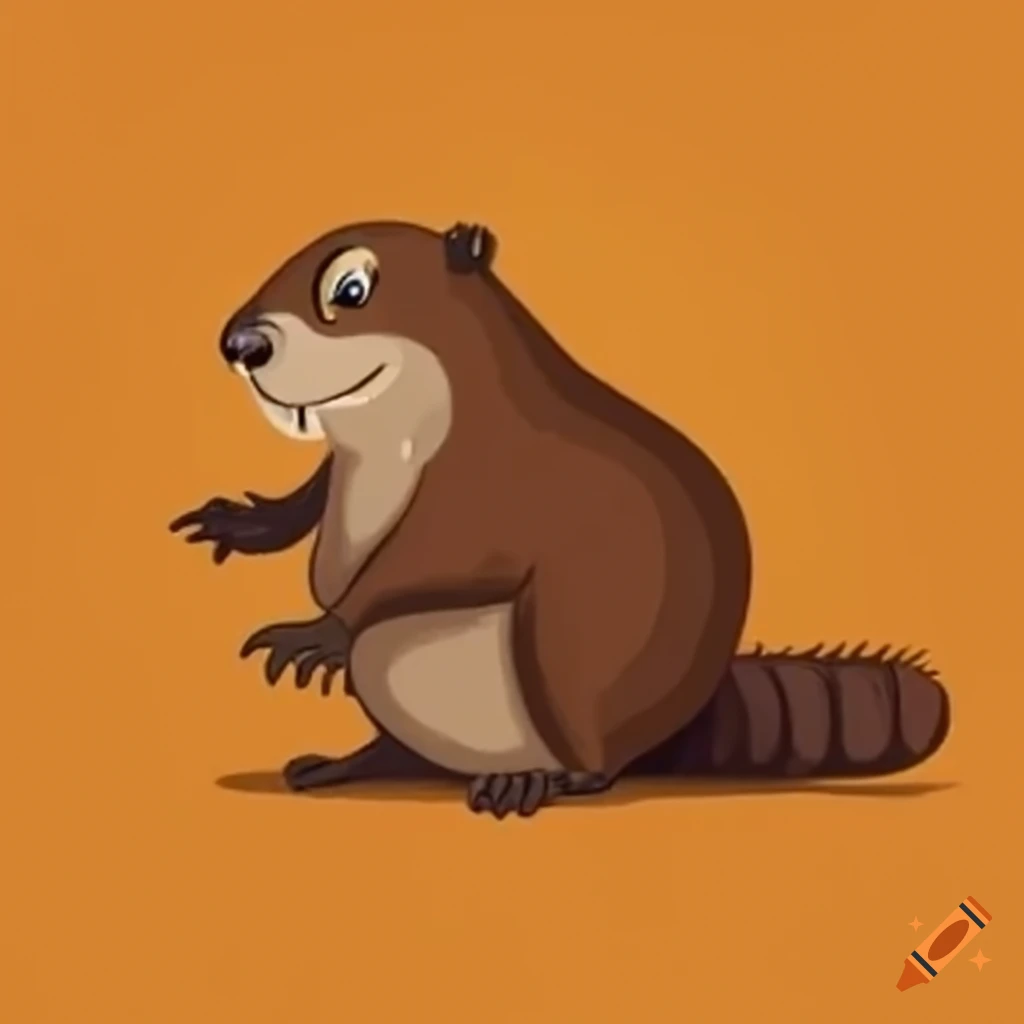 Humorous image of a beaver riding a horse on Craiyon