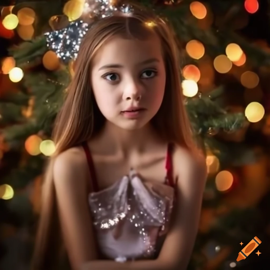 Girl Transforming Into A Festive Tree On Craiyon
