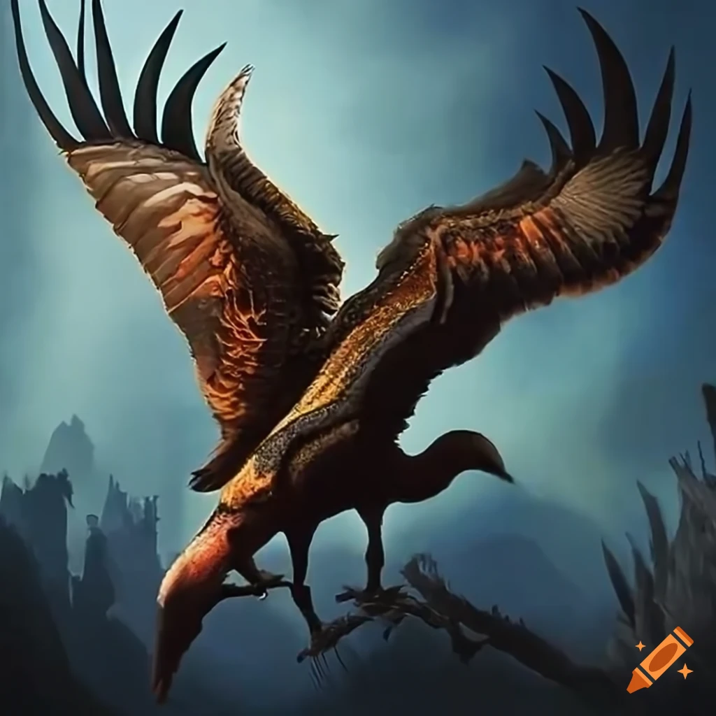 Image of two condors fighting in the sky on Craiyon