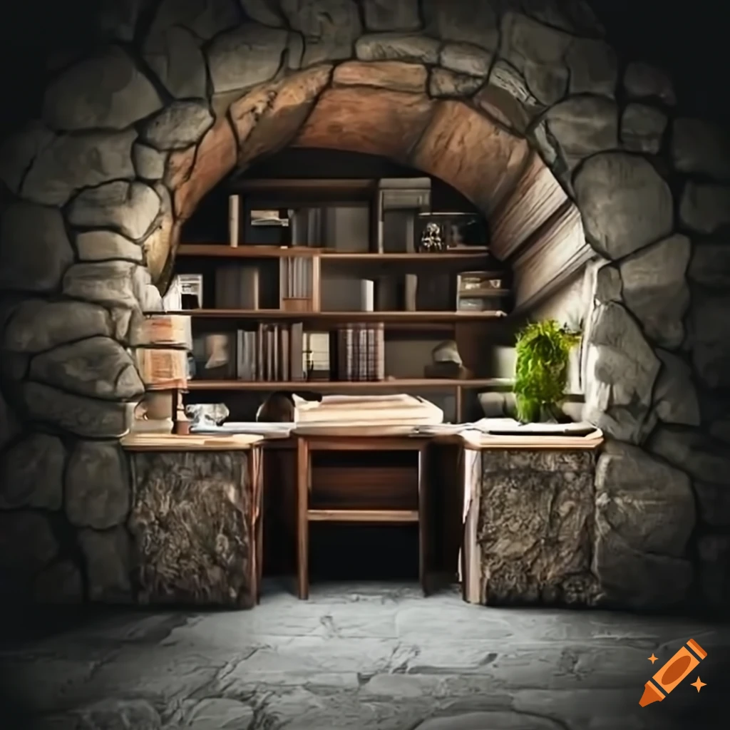 Medieval living room on Craiyon