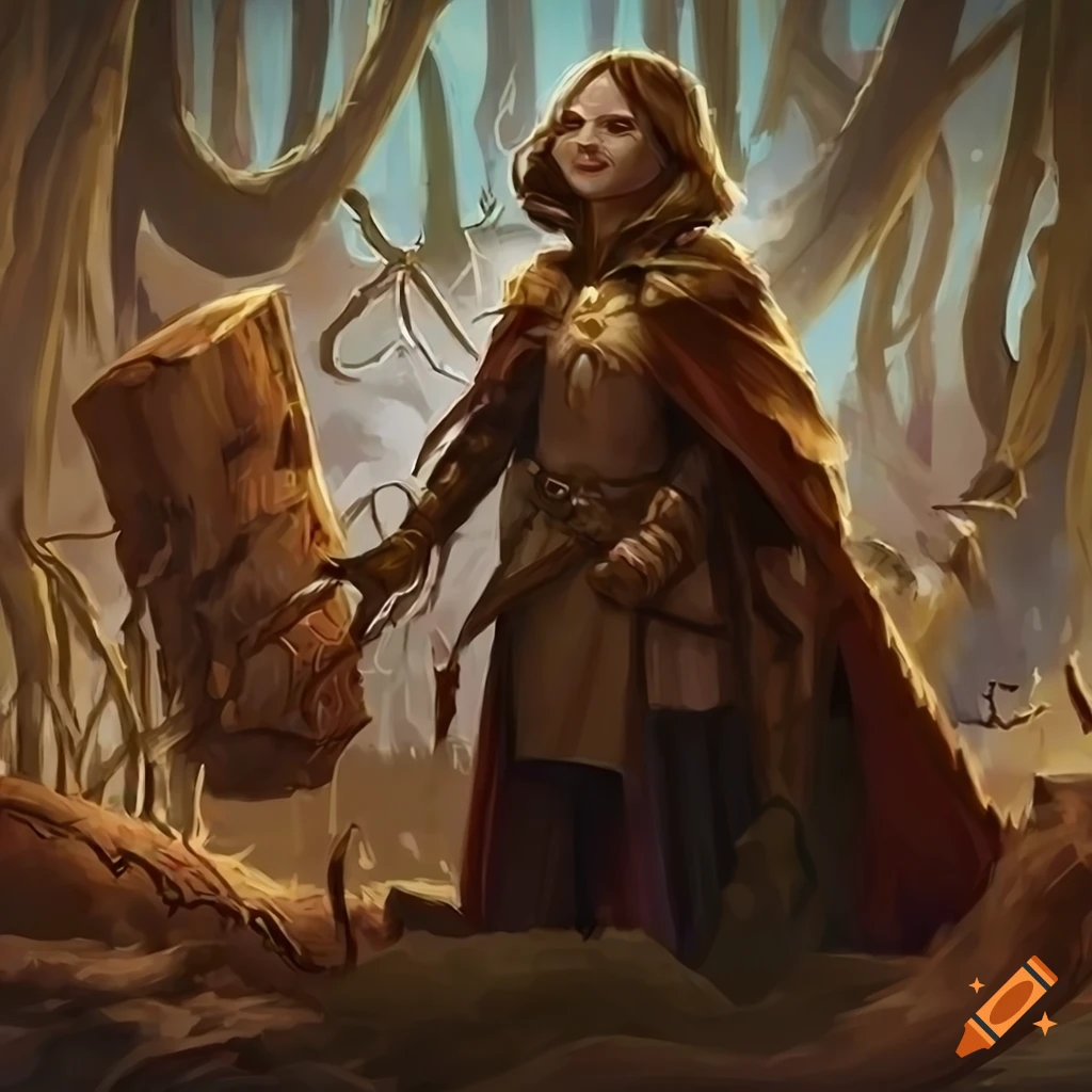 Artwork of a small adventurer in a fantasy world on Craiyon