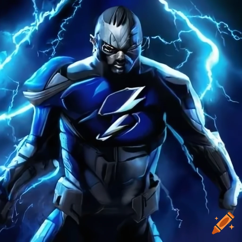 Image of a lightning hero on Craiyon