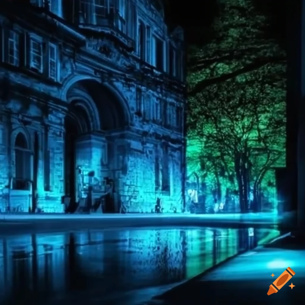 Building with projection mapping on Craiyon