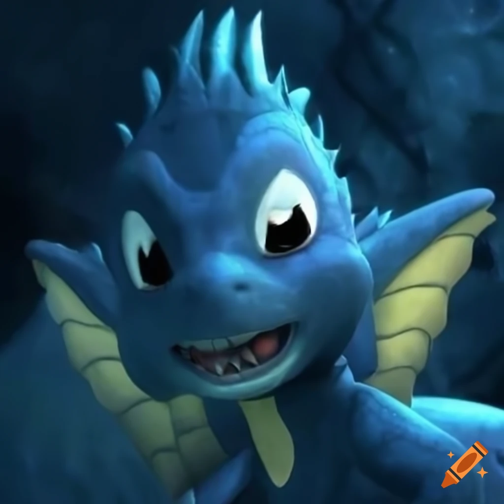 Cozy dragon lair with a baby dragon on Craiyon