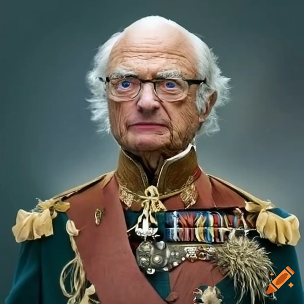 King carl gustaf of sweden dressed as a hobbit