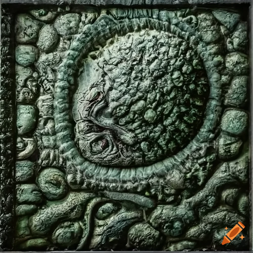 Concept art of a wet and dying alien in a ruined environment on Craiyon