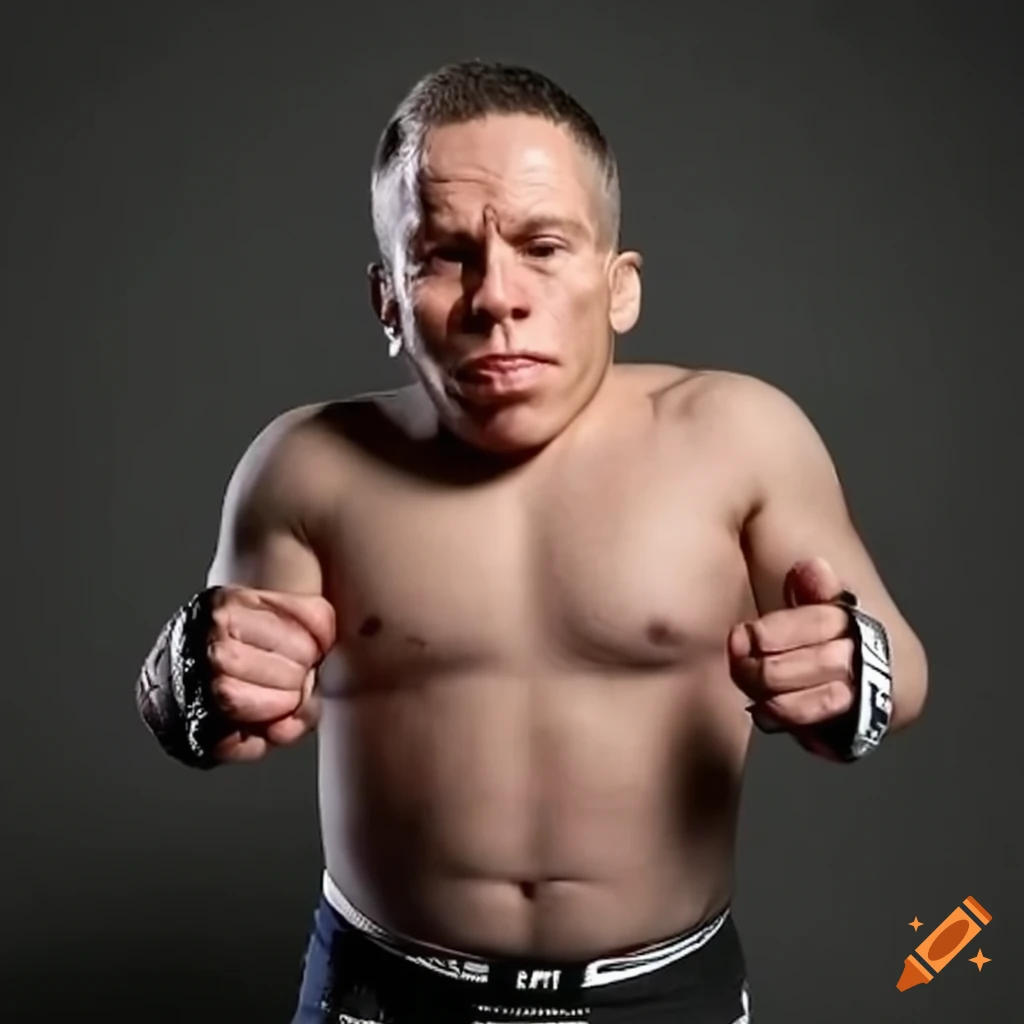 Warwick davis as an intimidating mma fighter on Craiyon