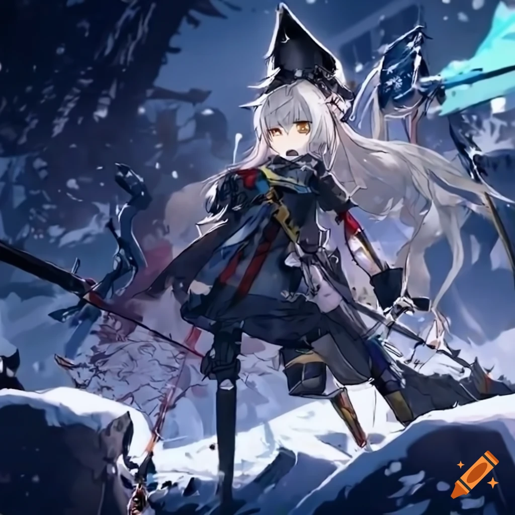 Arknights character on Craiyon