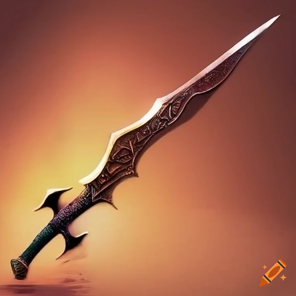 Sword that controls sand on Craiyon