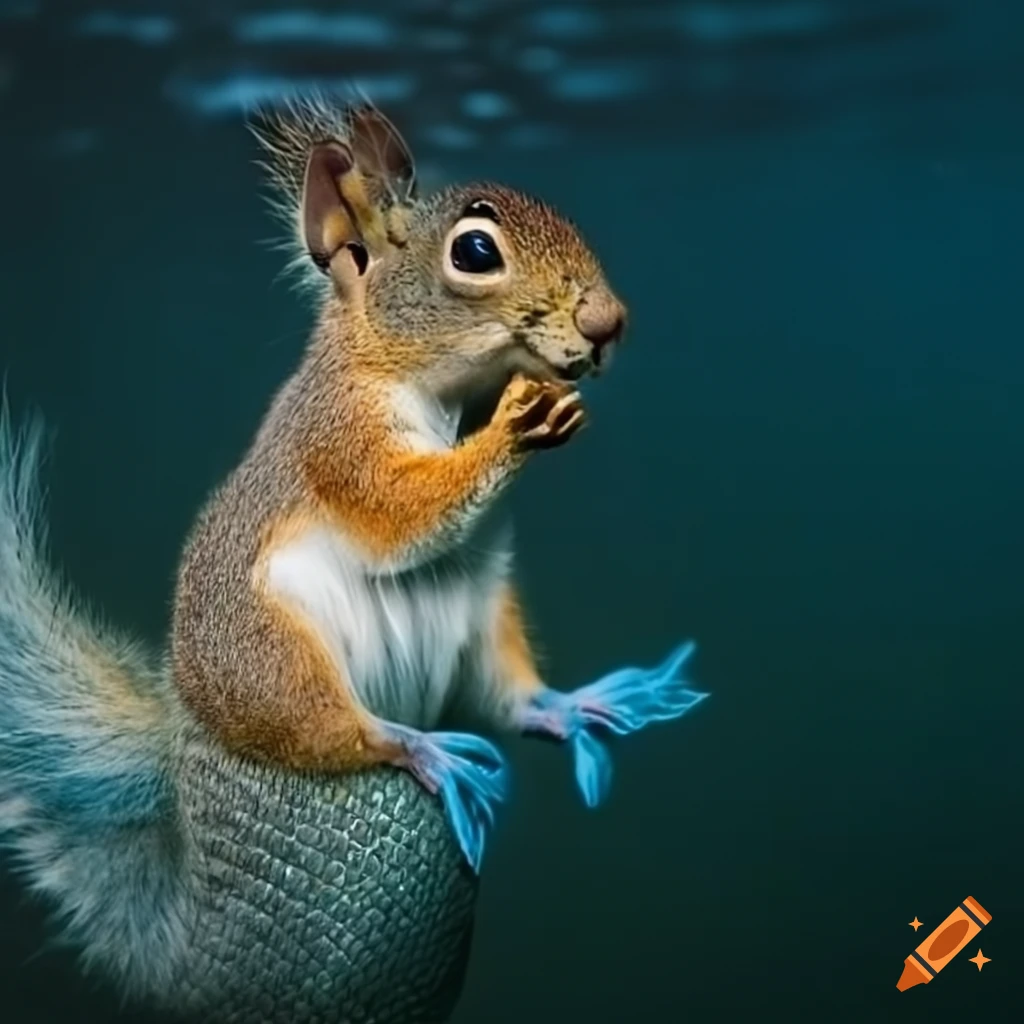 Shouting squirrel on Craiyon