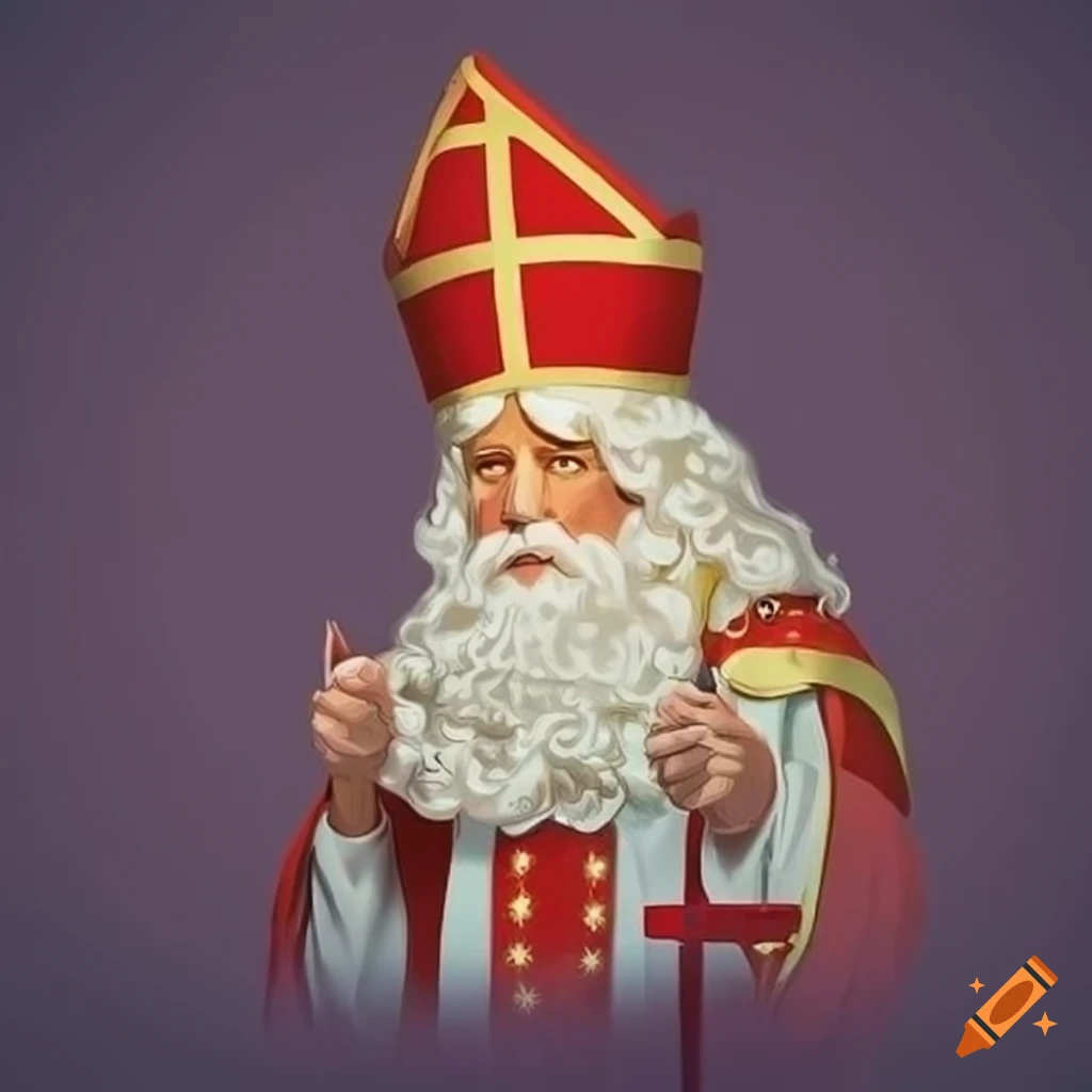 Poster promoting sinterklaas celebration