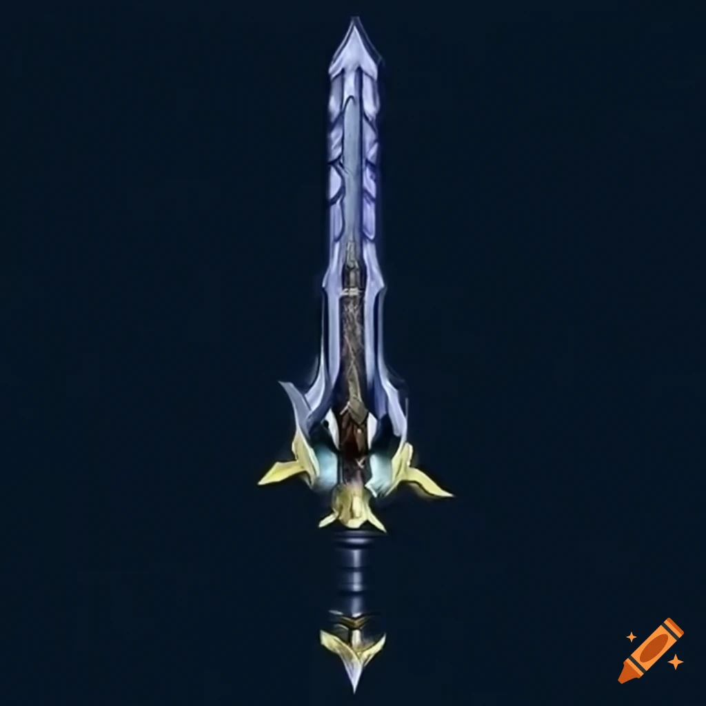 Sapphire machine keyblade on Craiyon