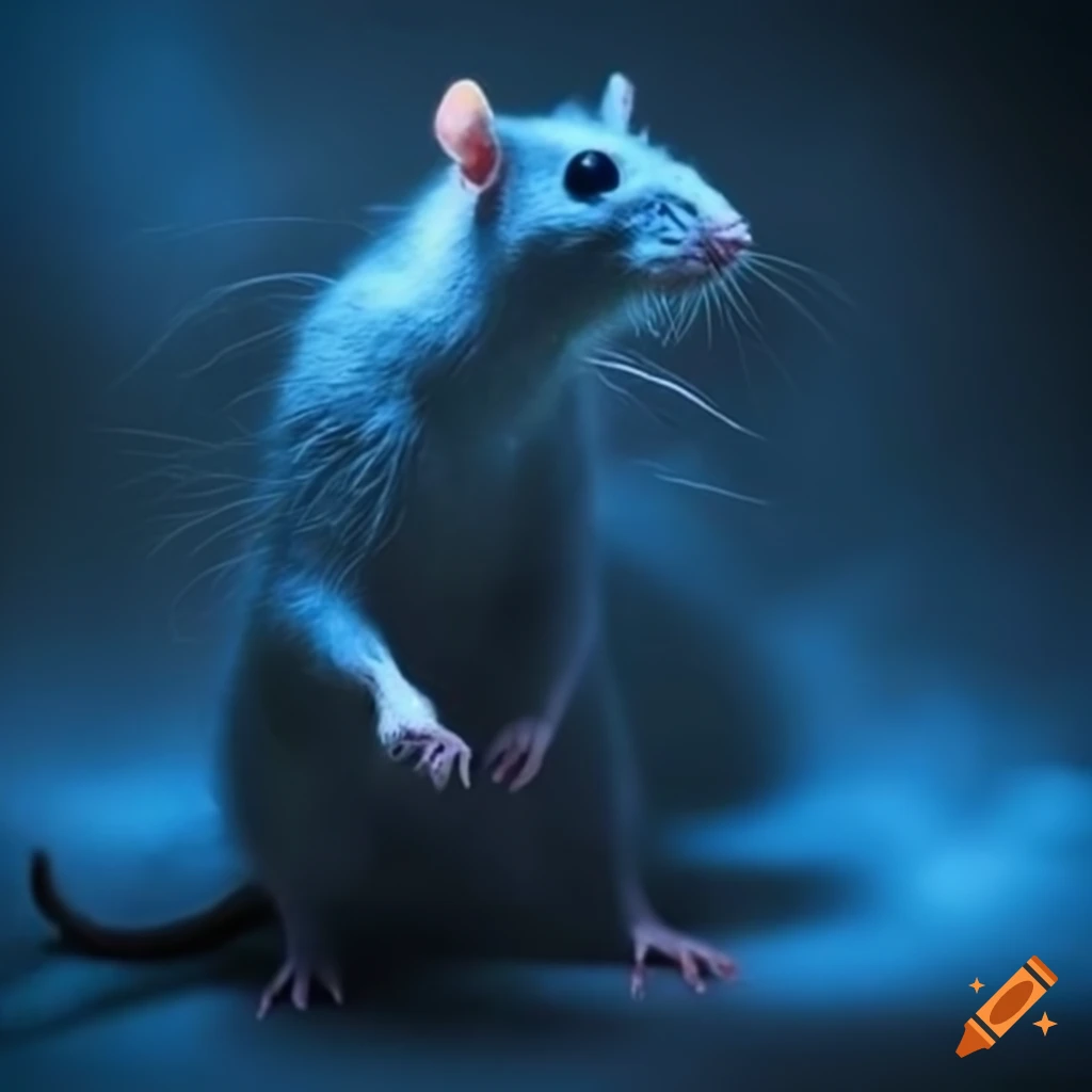 Mutant radioactive rat with a wasteland background on Craiyon