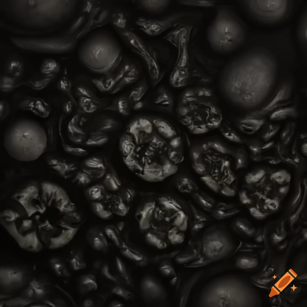 2d alien creature in a wet and fleshy environment on Craiyon